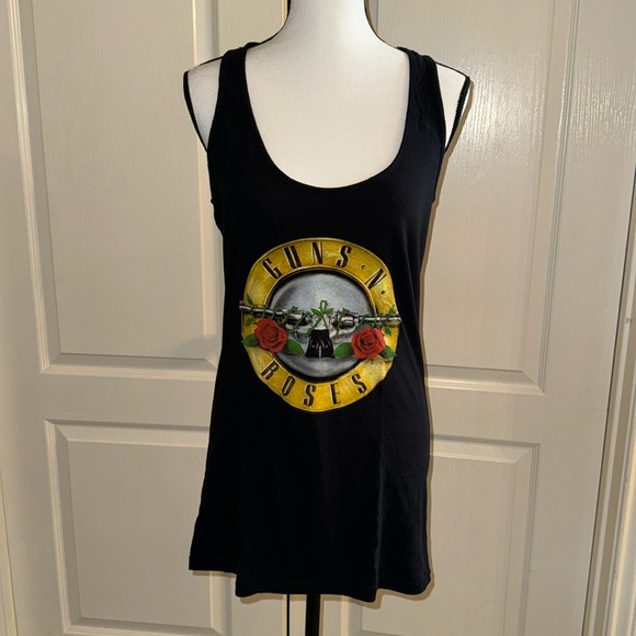 Tops | Guns N Roses Black Tunic Tank Size Large | Poshmark